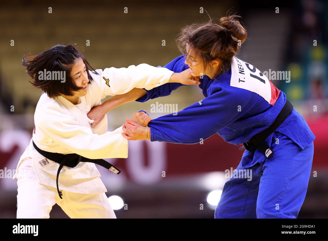 Tokyo, Japan. 26th July, 2021. (L to R) Tsukasa Yoshida (JPN), Nelson ...