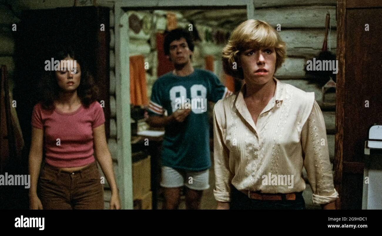 USA. Adrienne King, Mark Nelson, and Jeannine Taylor in a scene from ...