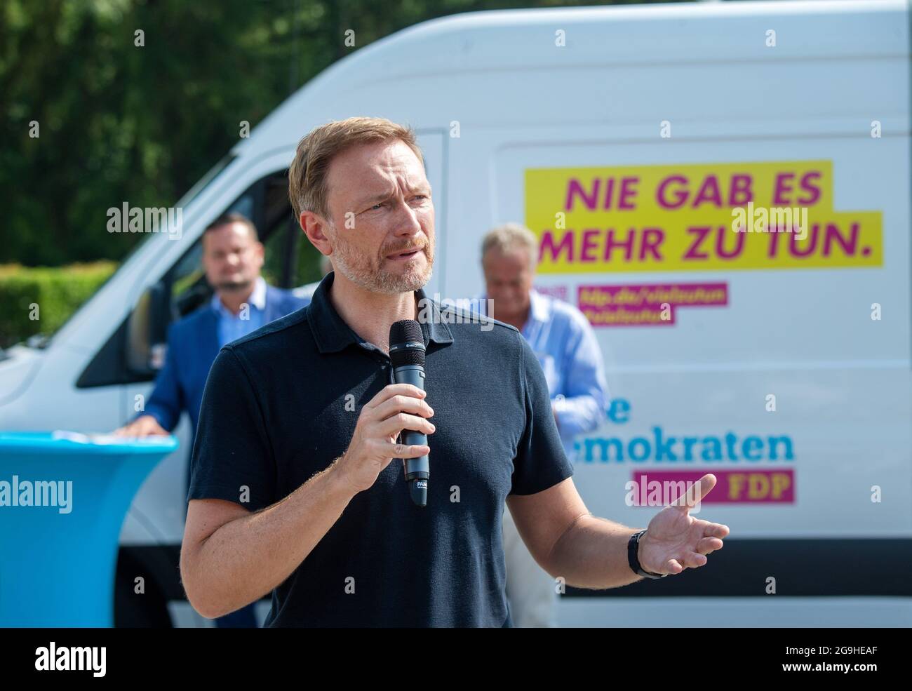 Binz, Germany. 26th July, 2021. Christian Lindner, Federal Chairman of ...