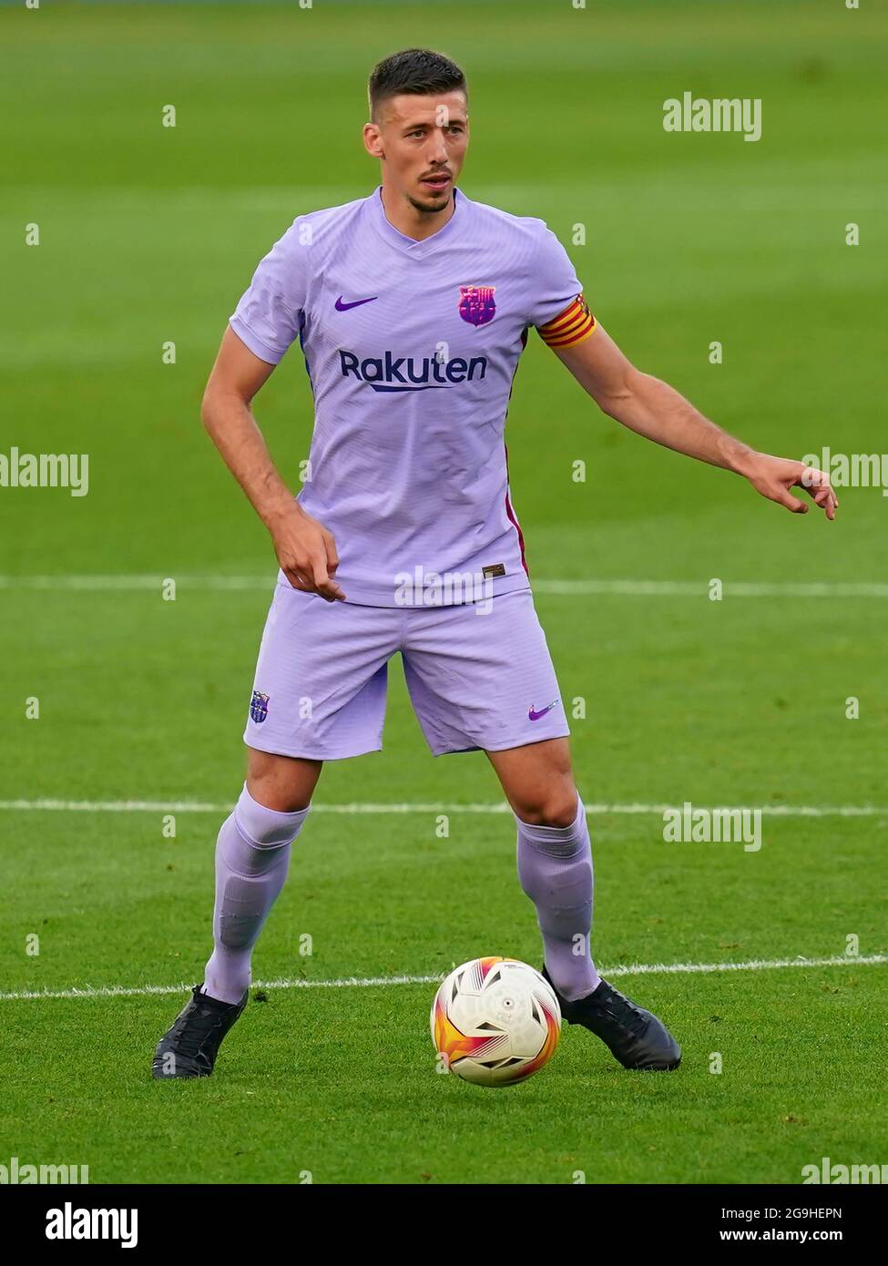 Clement Lenglet of FC Barcelona during the friendly match between FC ...