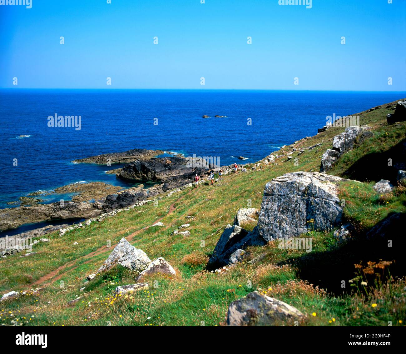 cliff scenery to the west of st ives, cornwall Stock Photo - Alamy