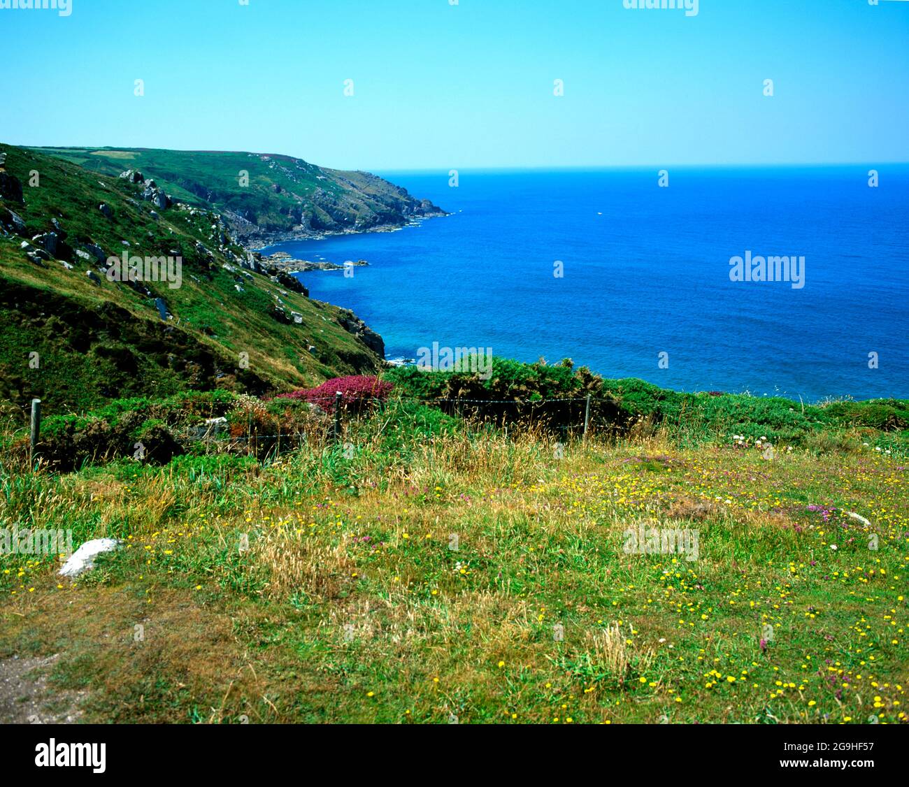 Cliff scenery to the west of St Ives, Cornwall Stock Photo - Alamy