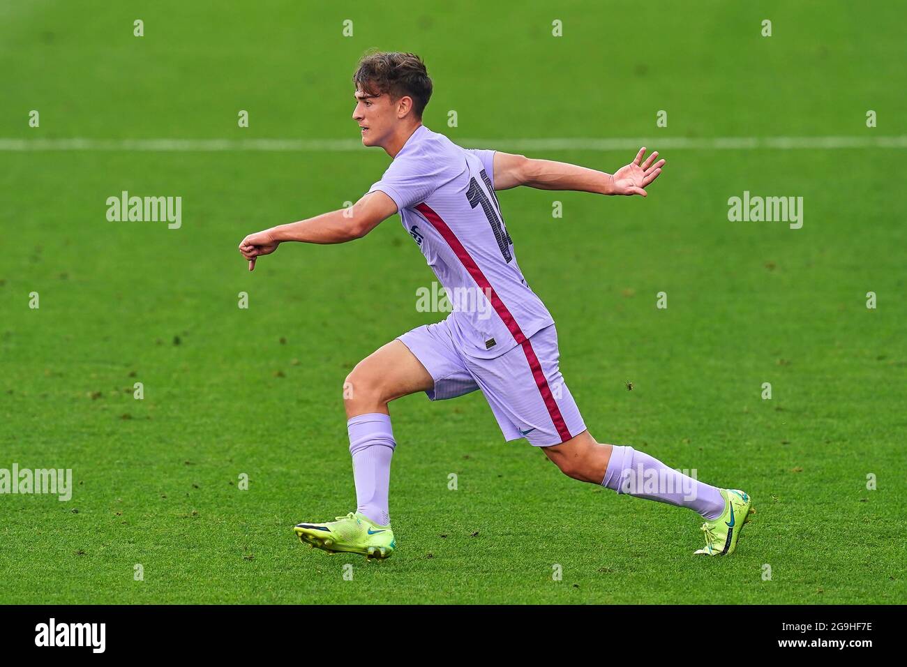 Pablo Gavi of FC Barcelona during the friendly match between FC ...