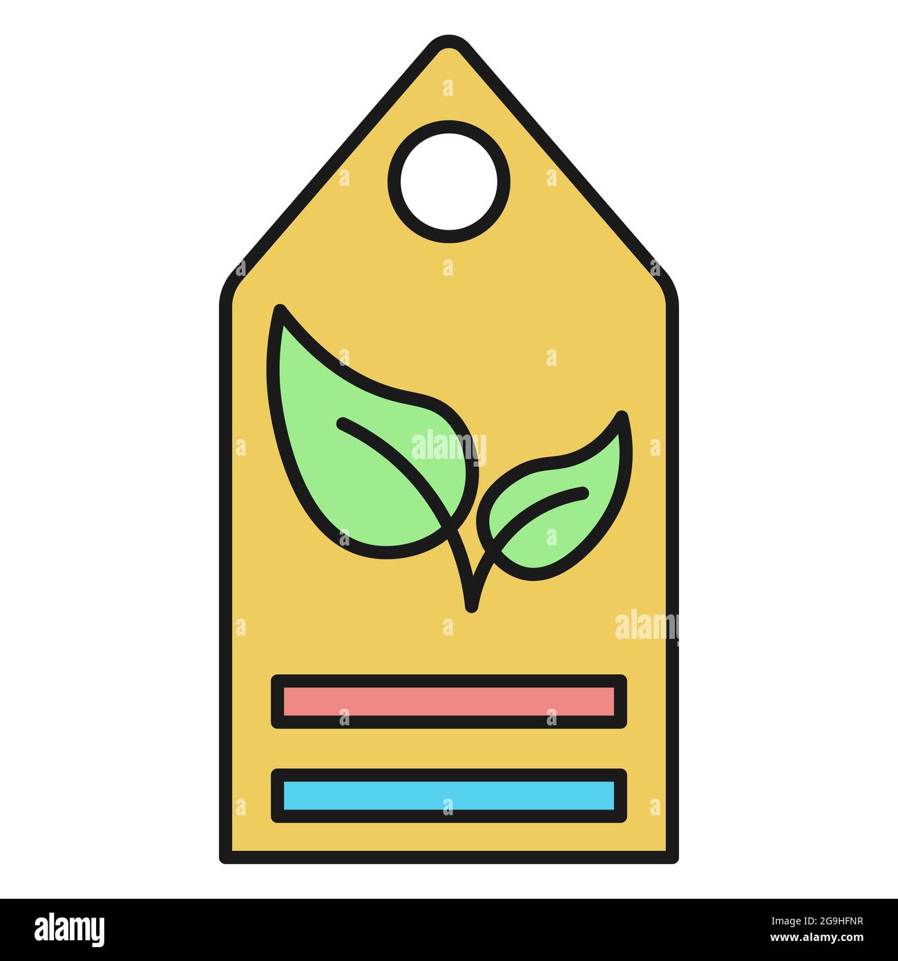 Ecological icon. Eco friendly tag. Isolated on white background. Vector ...