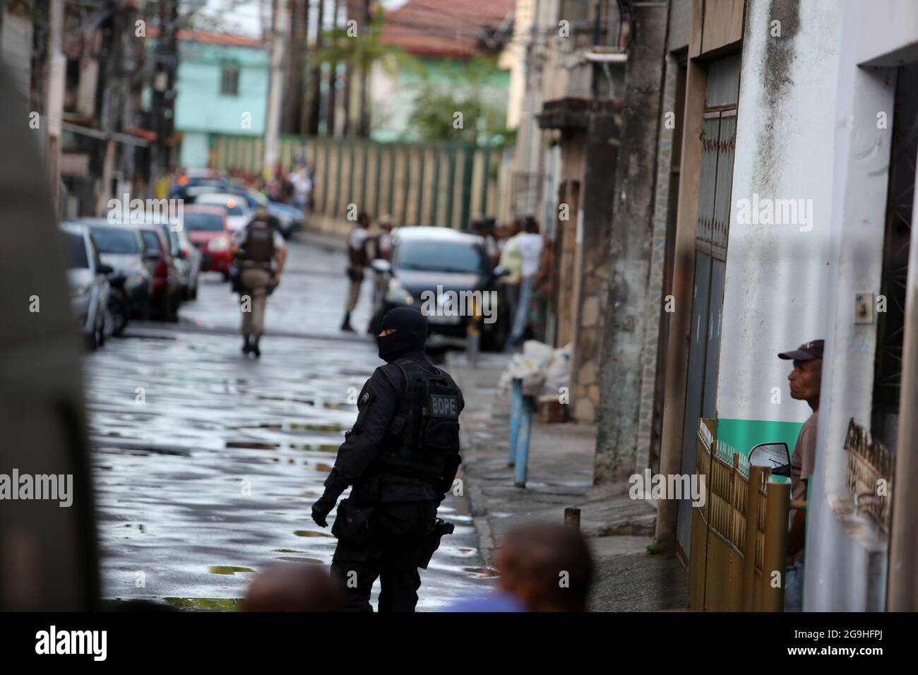 Members of the brazilian Special Force BOPE on a operation trainning at ...