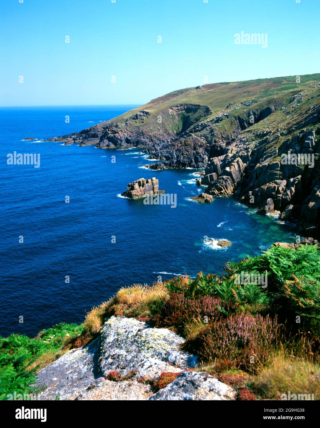 Cliff scenery, Zennor, Cornwall Stock Photo - Alamy
