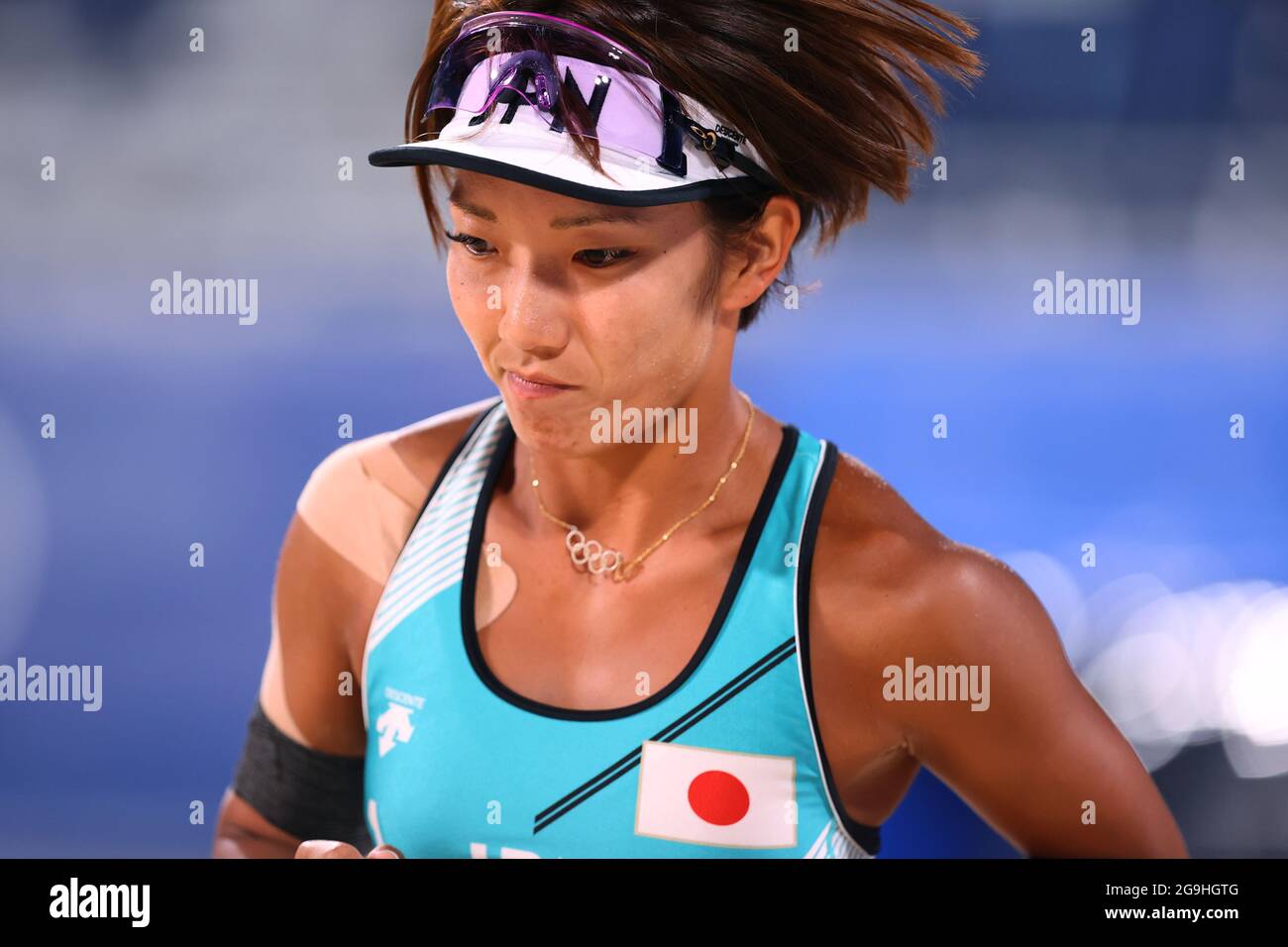 Tokyo, Japan. 26th July, 2021. Miki Ishii (JPN) Beach Volleyball : Women's Preliminary during ...
