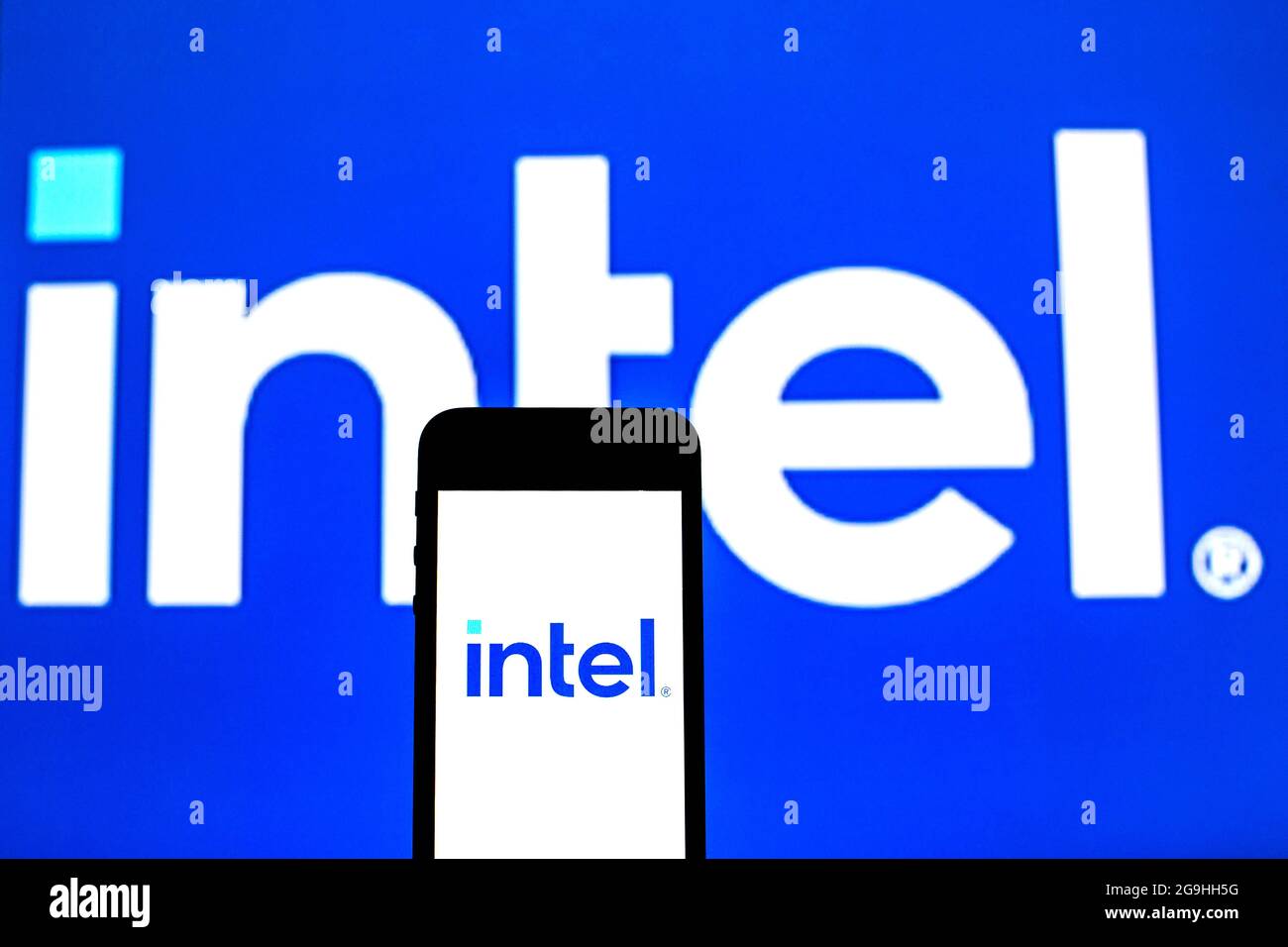 Intel Logo Dark Blue