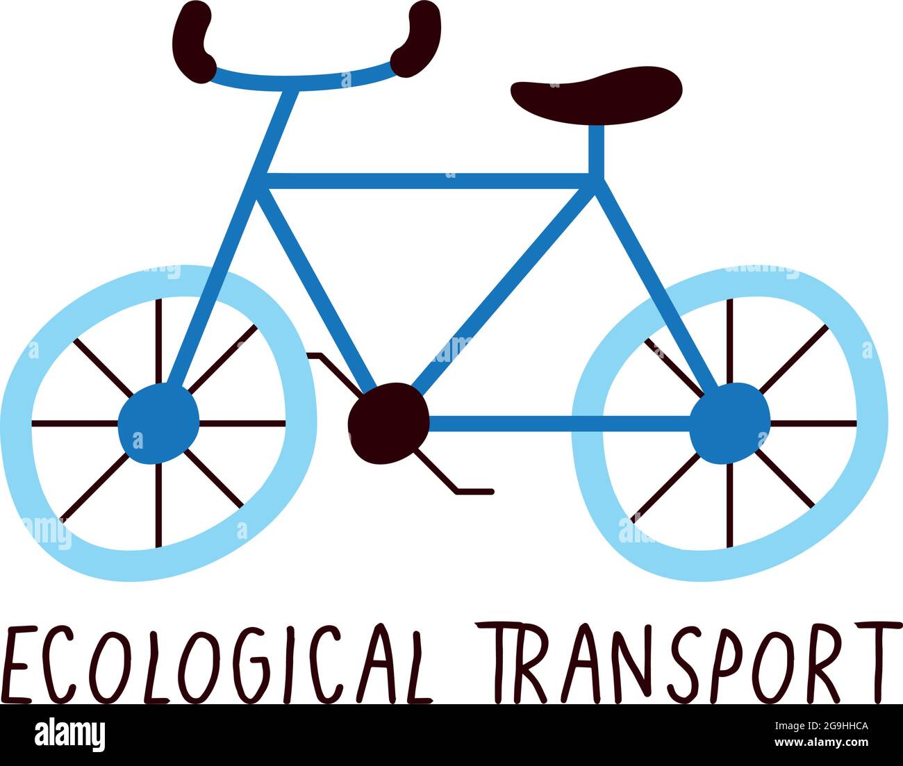 ecological transport campaign with bicycle Stock Vector Image & Art - Alamy