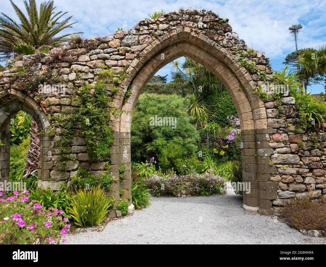 Tresco Abbey Gardens, Tresco, Isles of Scilly, Cornwall, England, UK ...