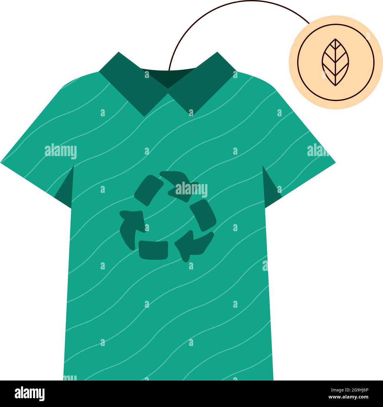 shirt with recycle arrows ecology icon Stock Vector Image & Art - Alamy