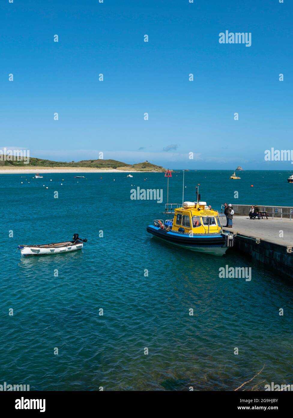 Higher Town Quay, St Martin's, Isles of Scilly, Cornwall, England, UK ...