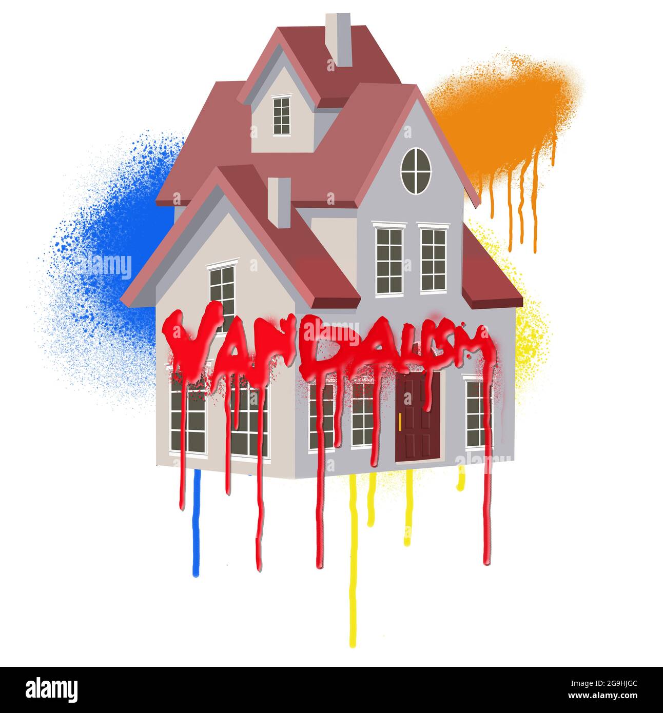 Looting broken window Cut Out Stock Images & Pictures - Alamy