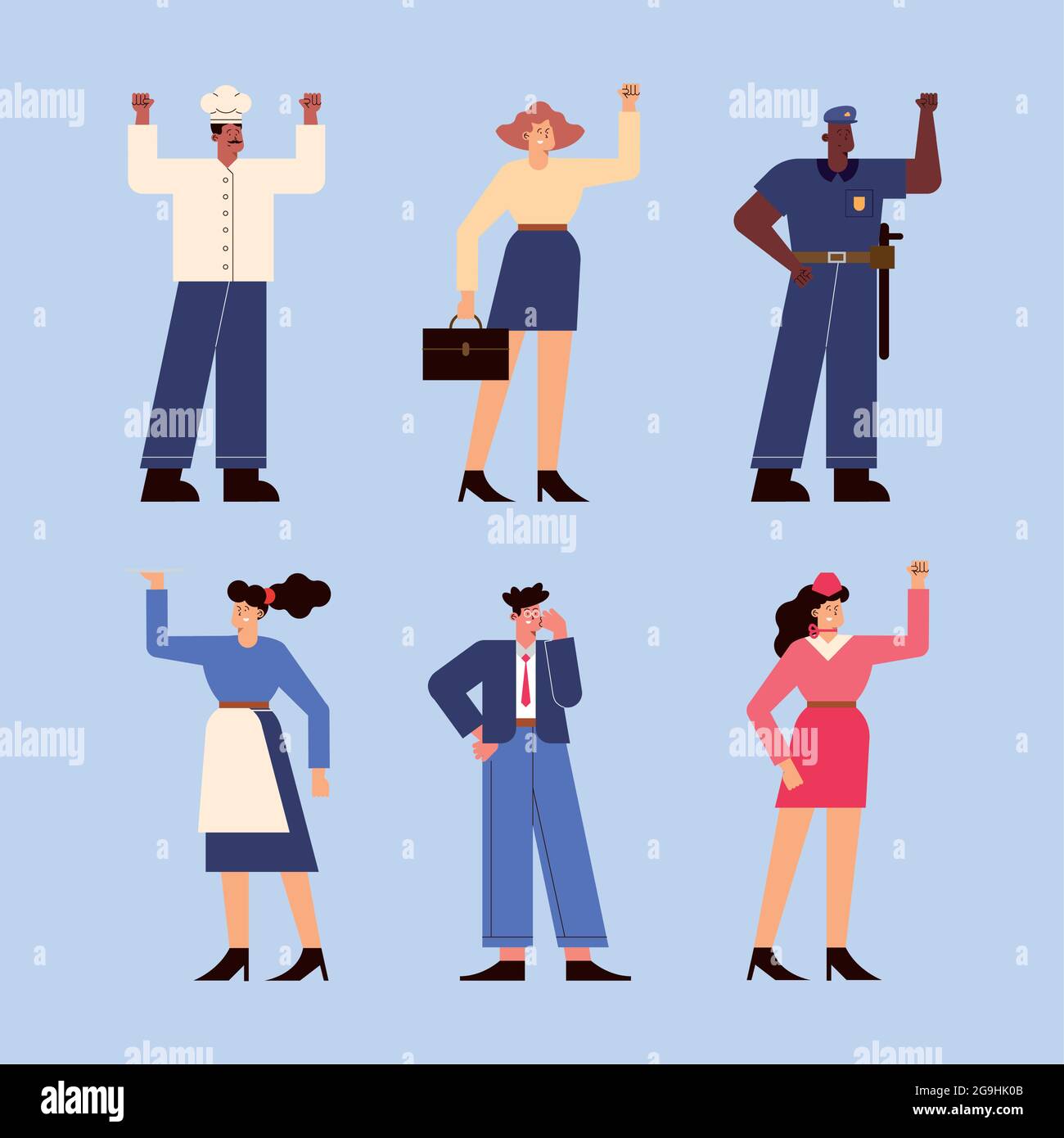 Group professions occupations Stock Vector Images - Alamy