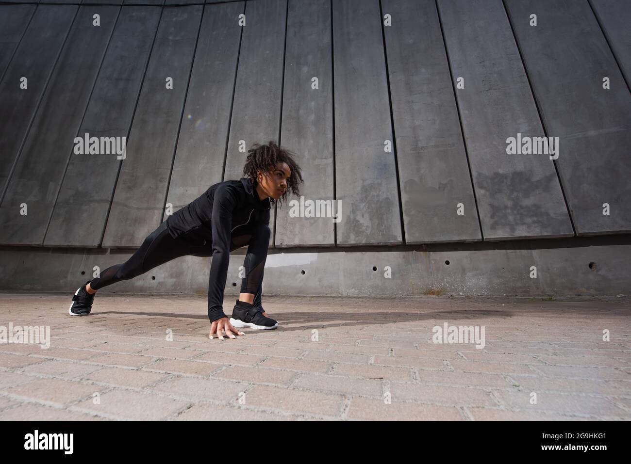 Woman run low angle view hi-res stock photography and images - Alamy