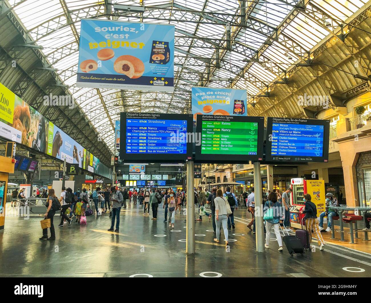 Paris, France, Wide Angle View, interiors, Historic French Train ...