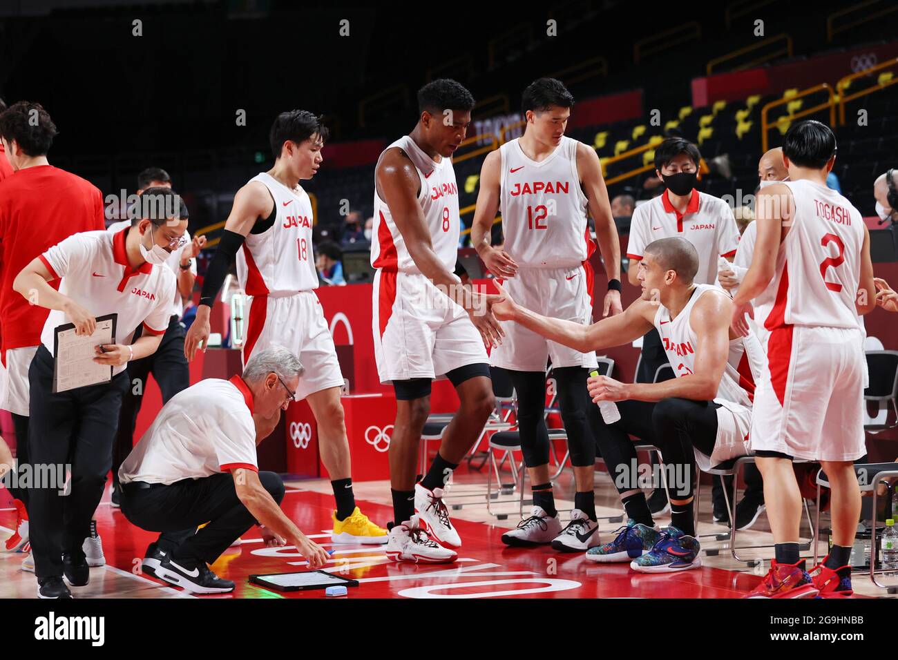 Saitama, Japan. 26th July, 2021. Japan team group (JPN) Basketball ...