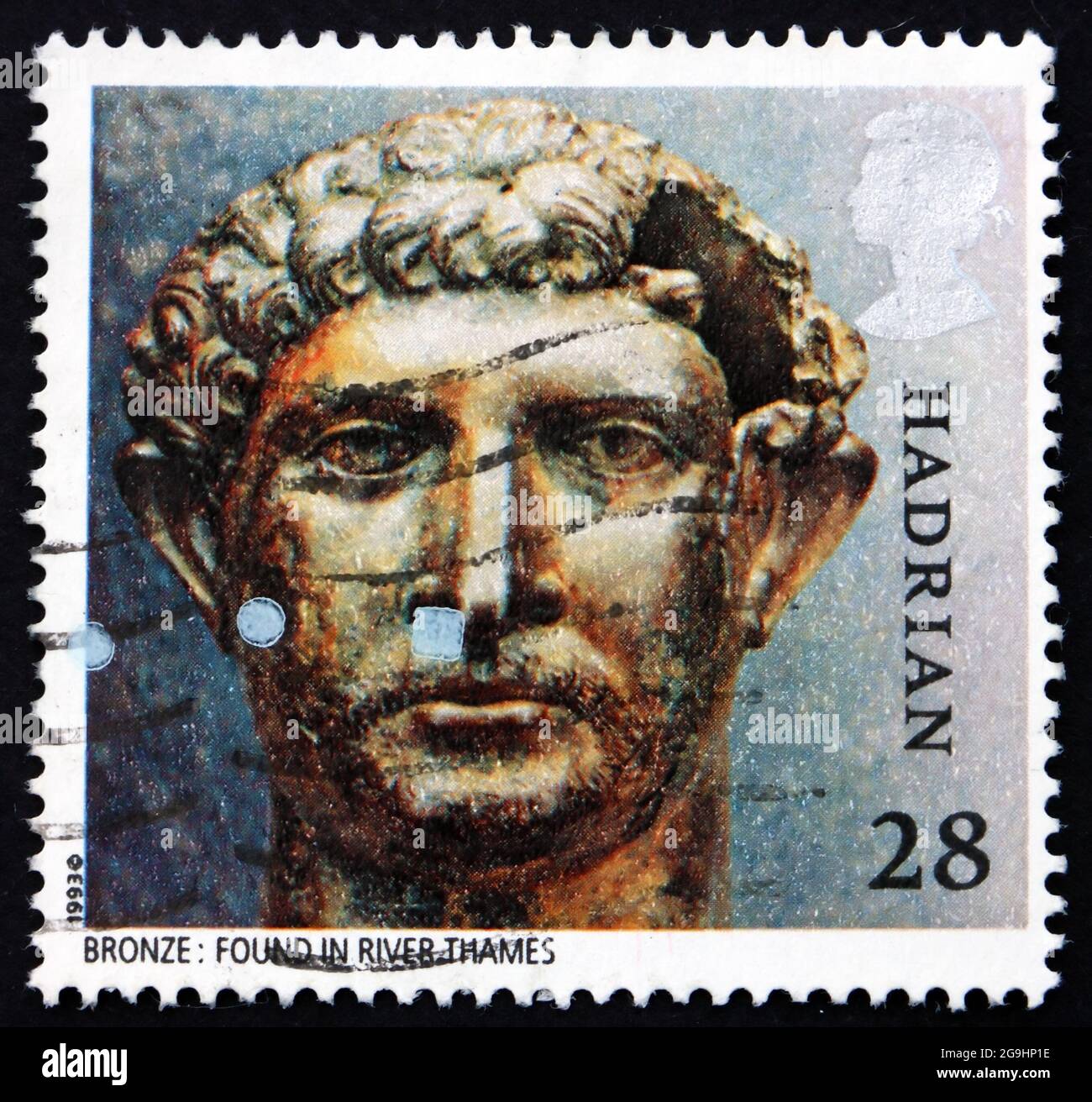 Hadrian bronze head roman hi-res stock photography and images - Alamy