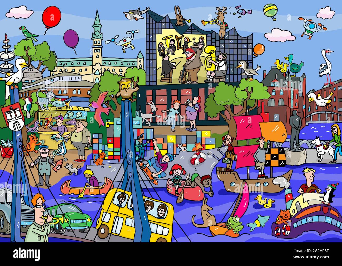 Wimmelbild kinder hi-res stock photography and images - Alamy