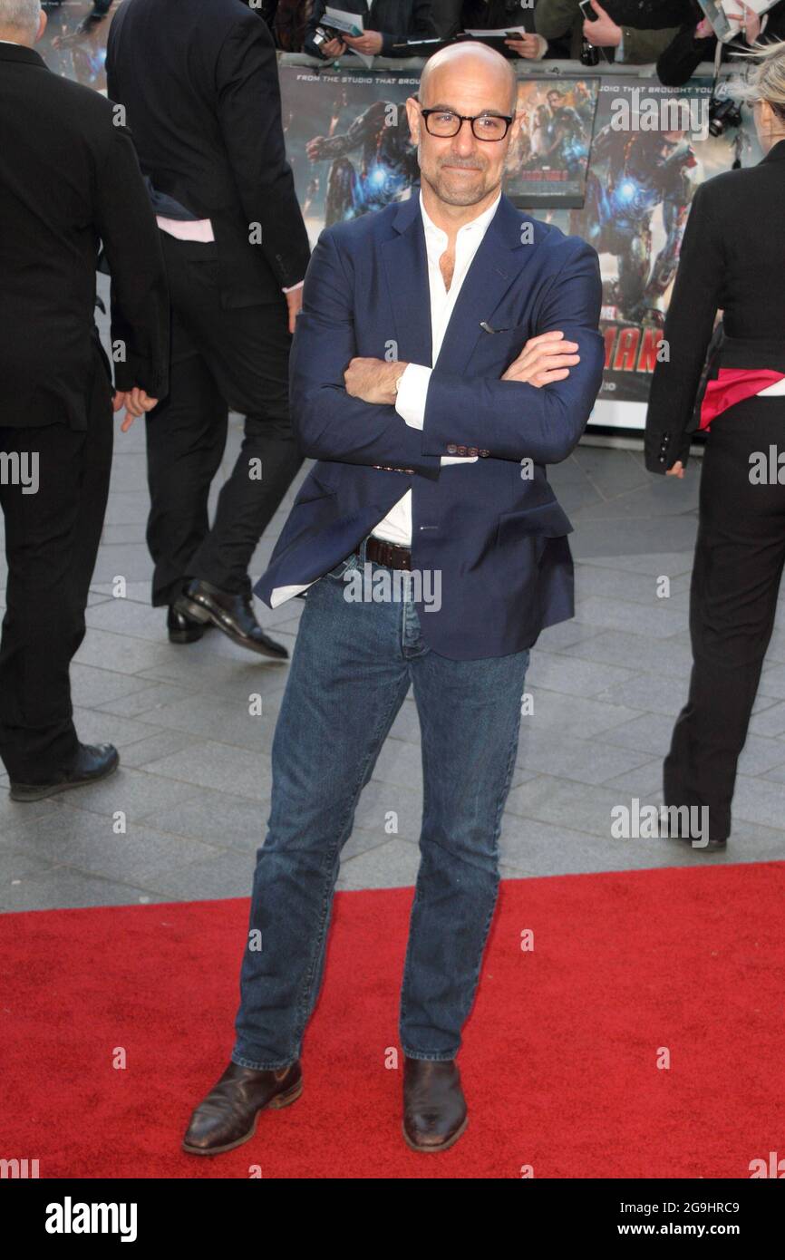 London. UK. Stanley Tucci at the UK Premiere of 'Iron Man 3 at Odeon ...