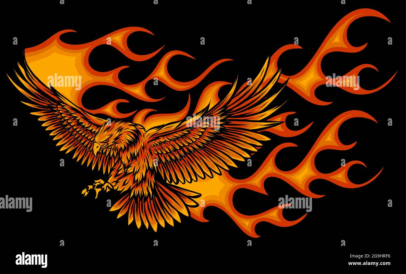 Fire Eagle Vector