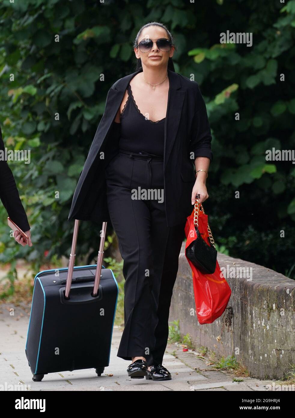 Tara Hanlon, 30, arrives at Isleworth Crown Court, west London, where ...
