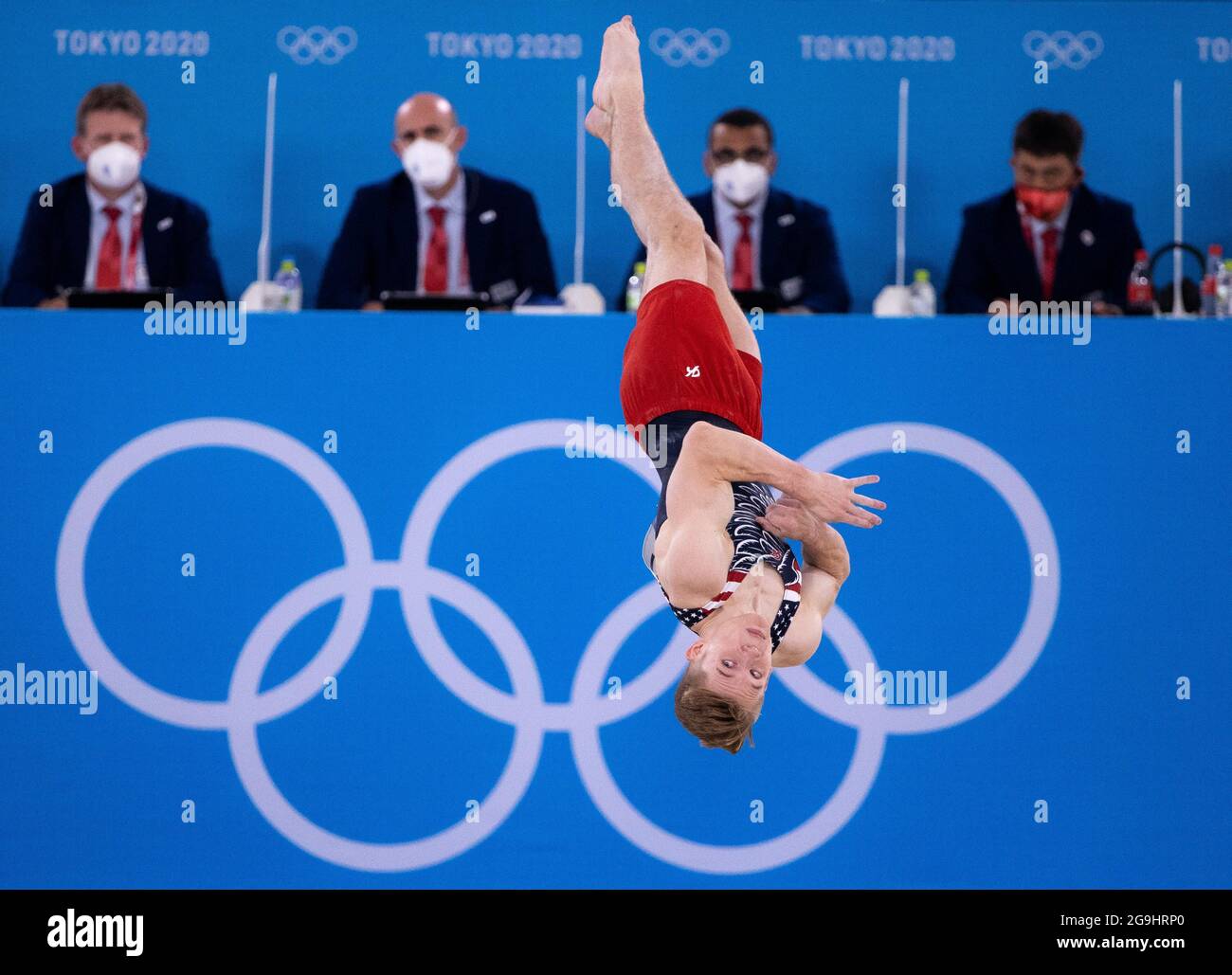 Tokyo, Japan. 26th July, 2021. Shane Wiskus (USA) compete in Men's All ...