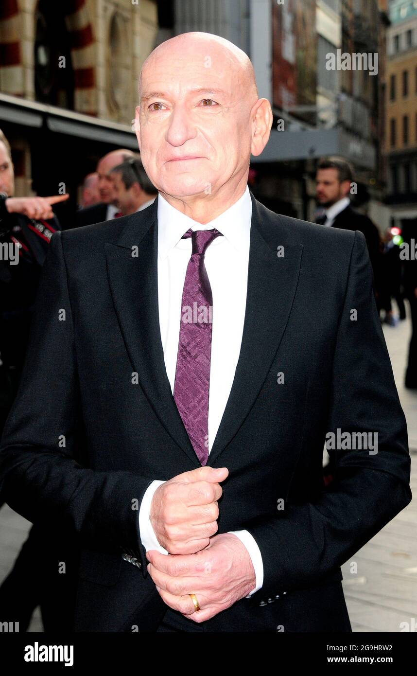 London. UK. Sir Ben Kingsley at the UK Premiere of 'Iron Man 3 at Odeon ...