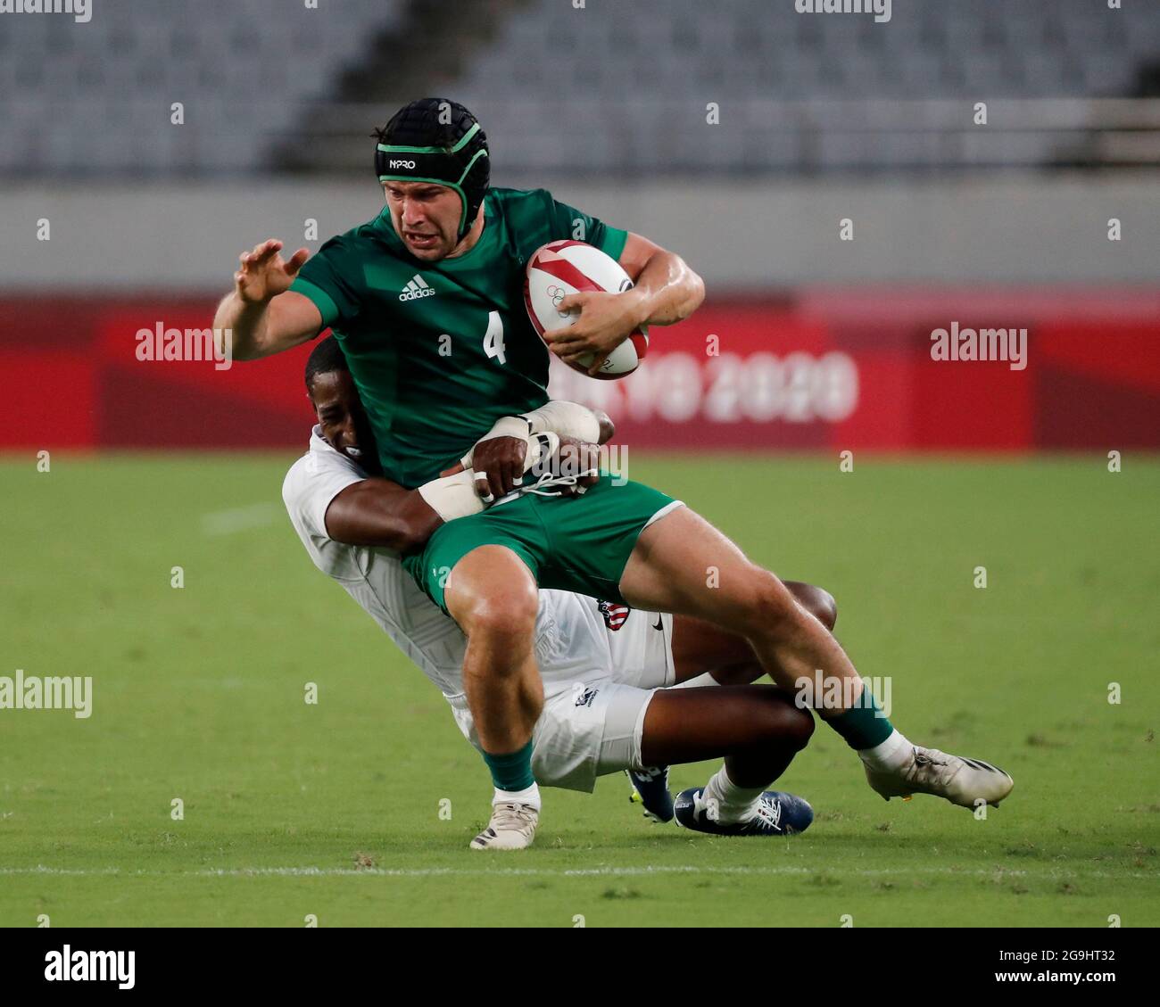 Tokyo, Japan. 26th July, 2021. Team Ireland forward Foster Horan (4) is ...