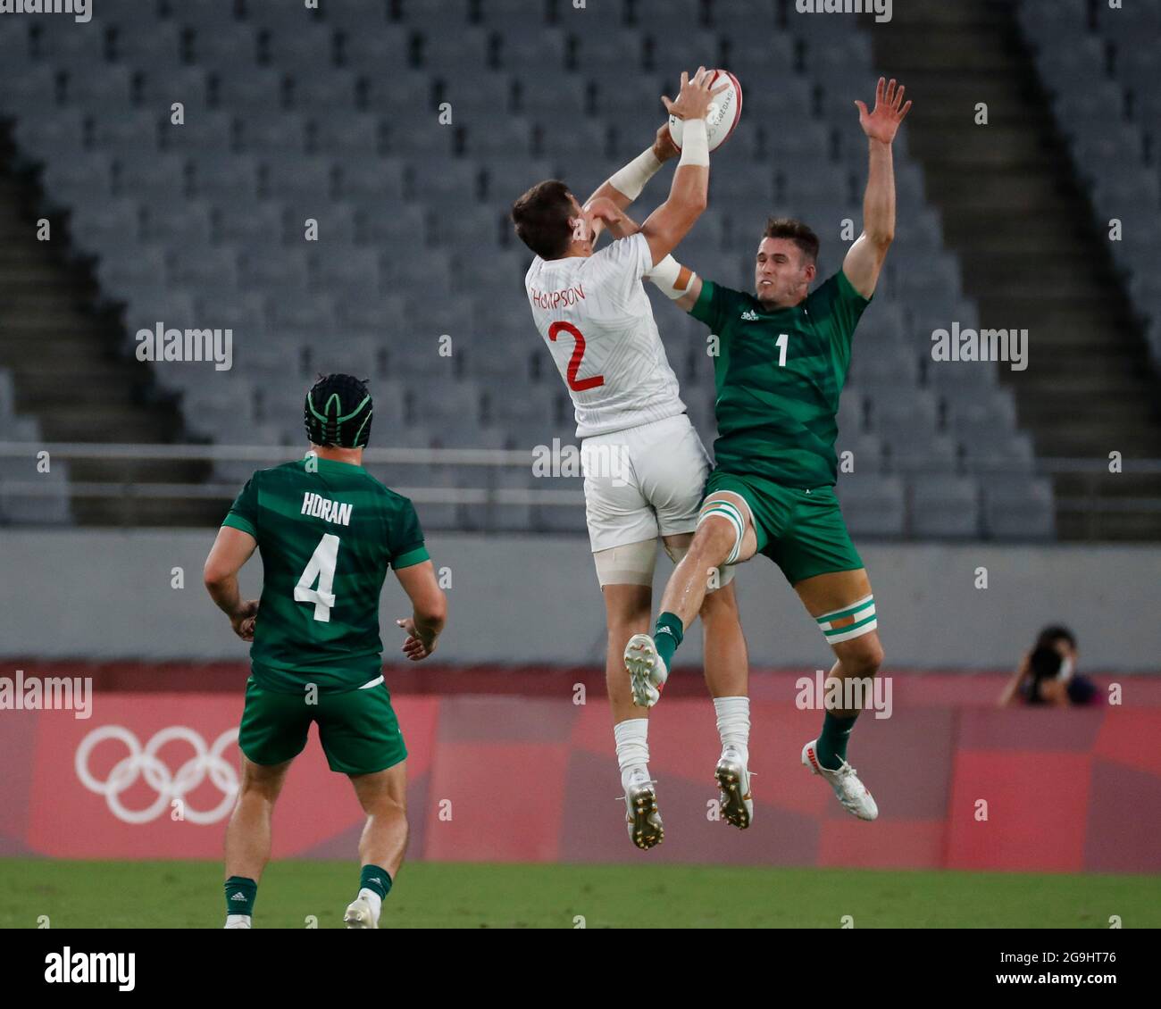 Tokyo, Japan. 26th July, 2021. Team Ireland forward Jack Kelly (1) up ...
