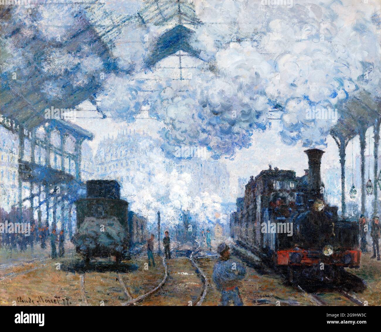 Monet Gare St Lazare Trademark Fine Art "Gare Saint Lazare Arrival Of