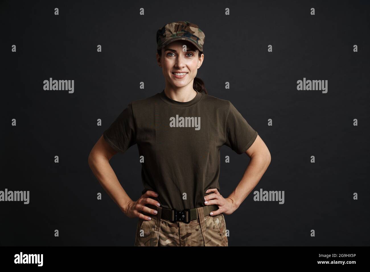 Female in military uniform standing hi-res stock photography and images ...