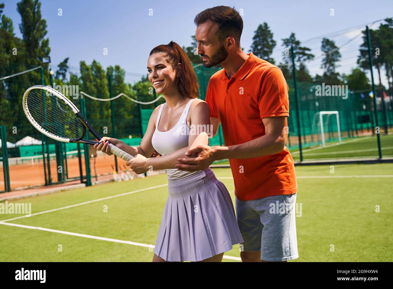 Beginner tennis player hi-res stock photography and images - Alamy