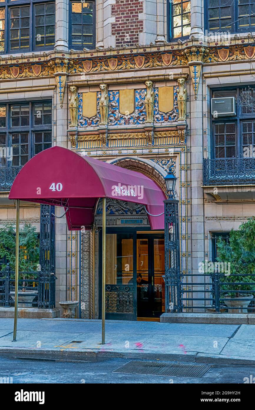40 East 62nd Street is a colorful neo-Medieval condominium on New York ...