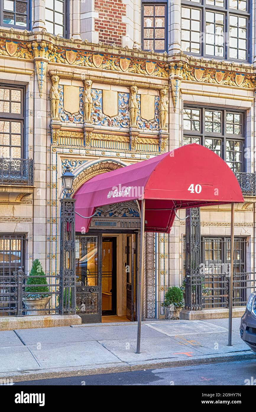 40 East 62nd Street is a colorful neo-Medieval condominium on New York ...