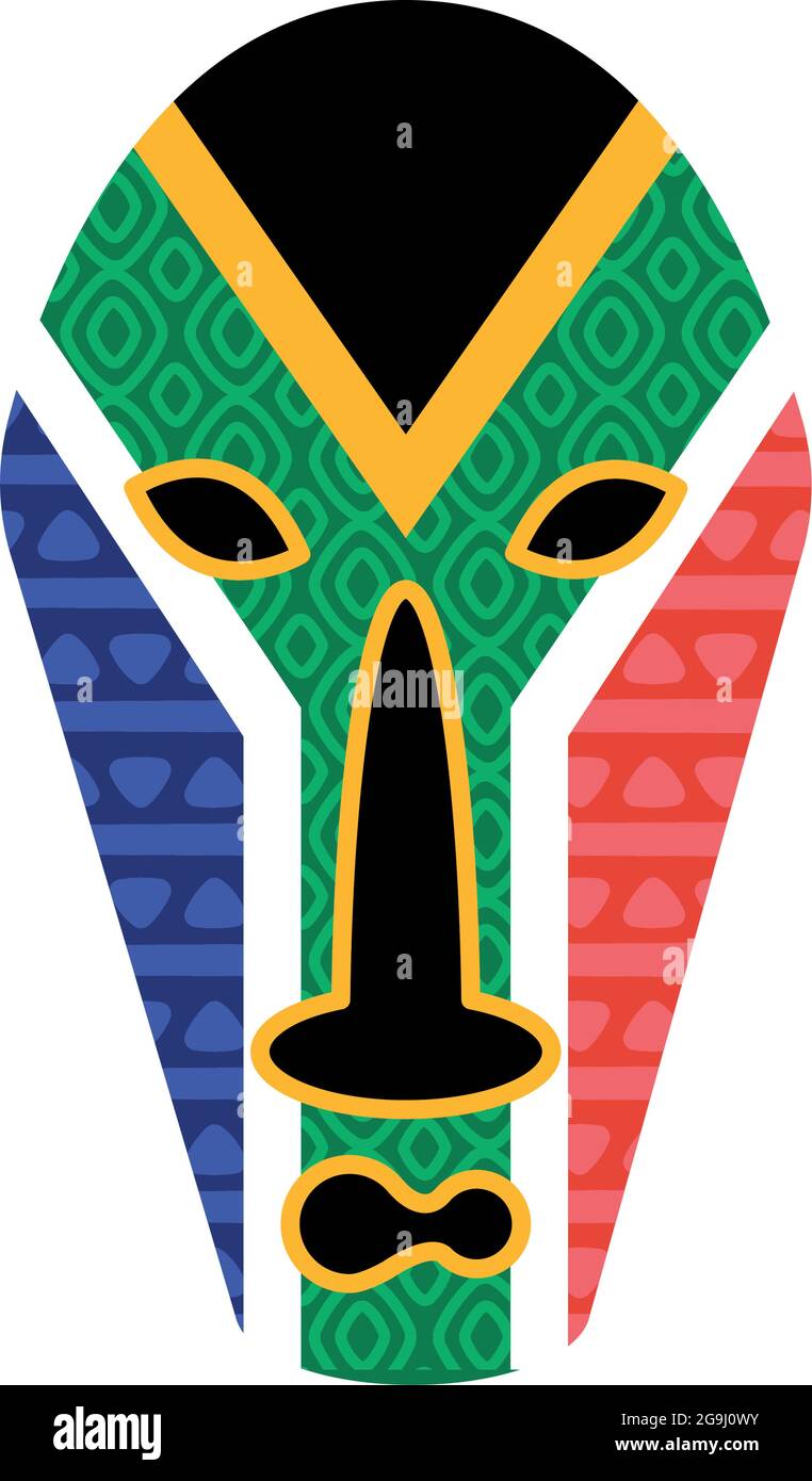 African warrior mask Stock Vector Images - Alamy