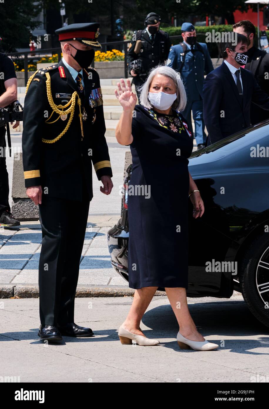 Ottawa, Canada. July 26th, 2021. New appointed Canadian Governor General Mary Simon visits the ...