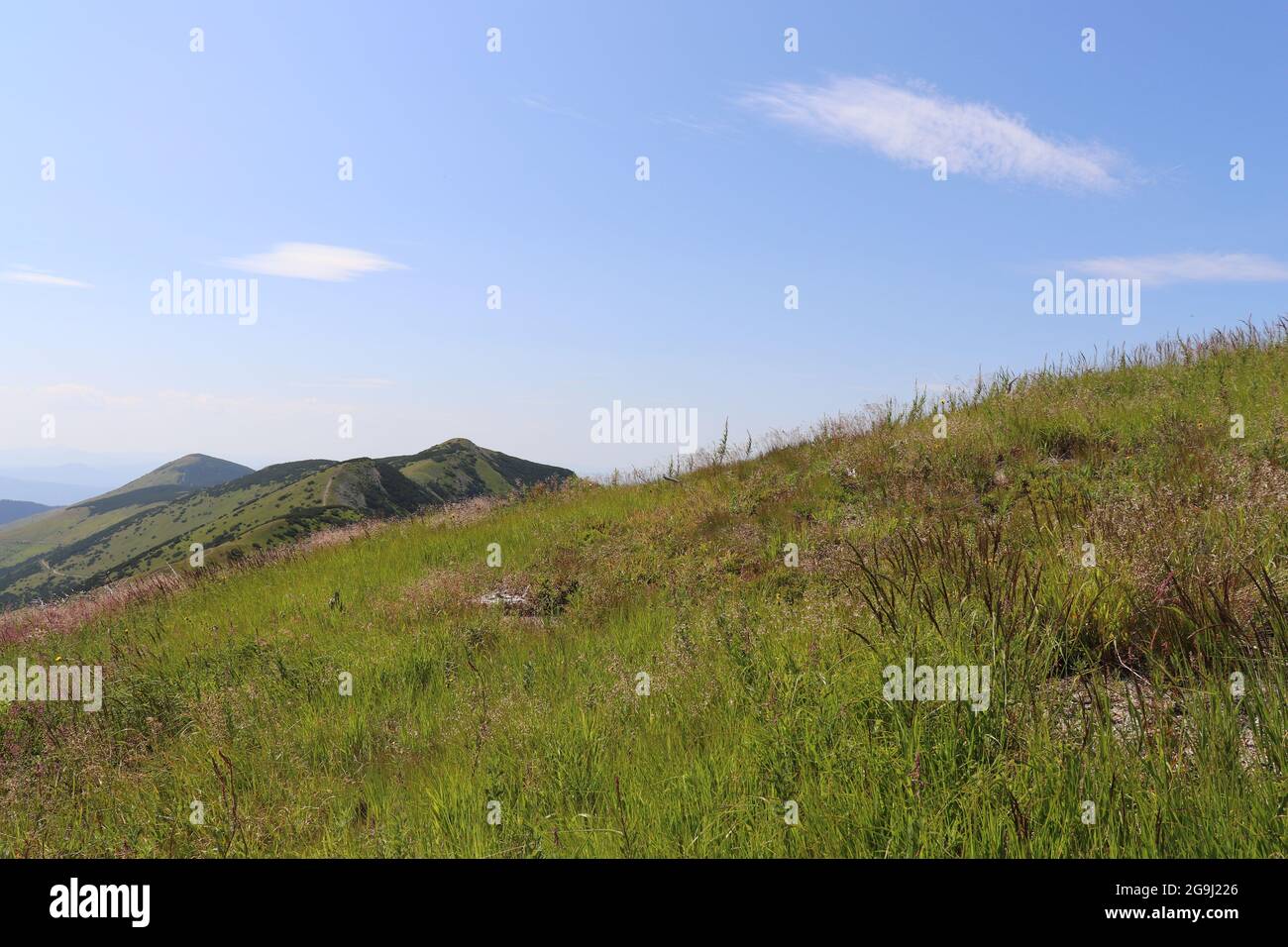 Beautiful peaks of the Vranica mountains in Bosnia and Herzegovina ...