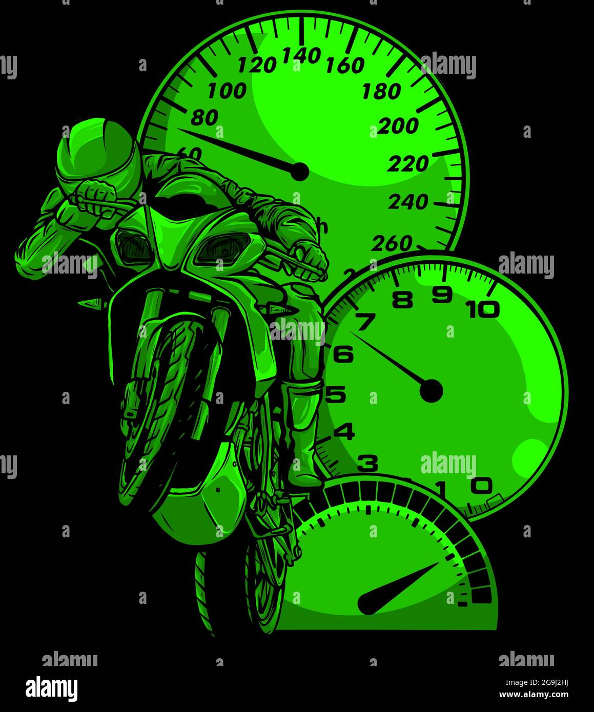 Motorbike rider, abstract vector. Road motorcycle racing Stock Vector ...