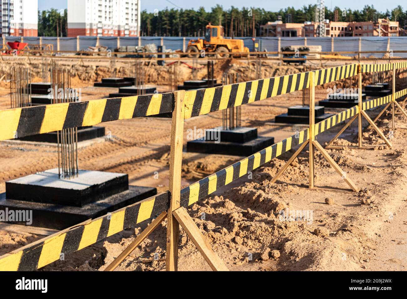 Building site barrier fencing hi-res stock photography and images - Alamy