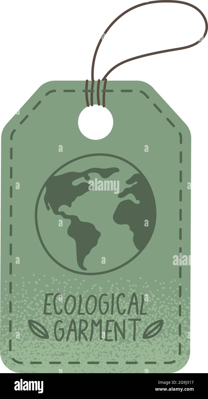 ecological garment tag commercial icon Stock Vector Image & Art - Alamy