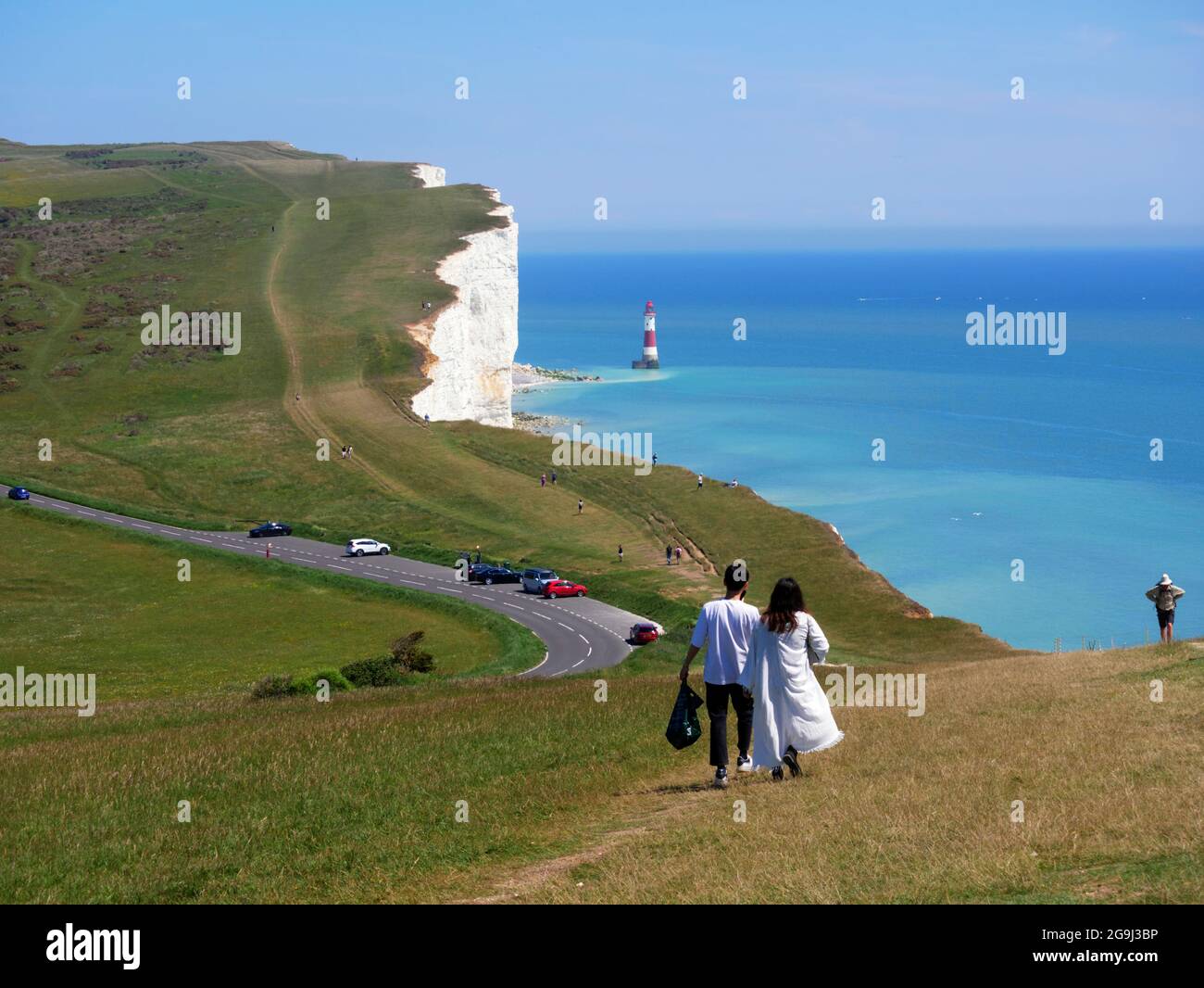 Eastbourne white cliffs hi-res stock photography and images - Alamy