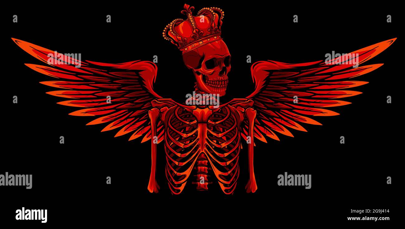 Skeleton With Angel Wings