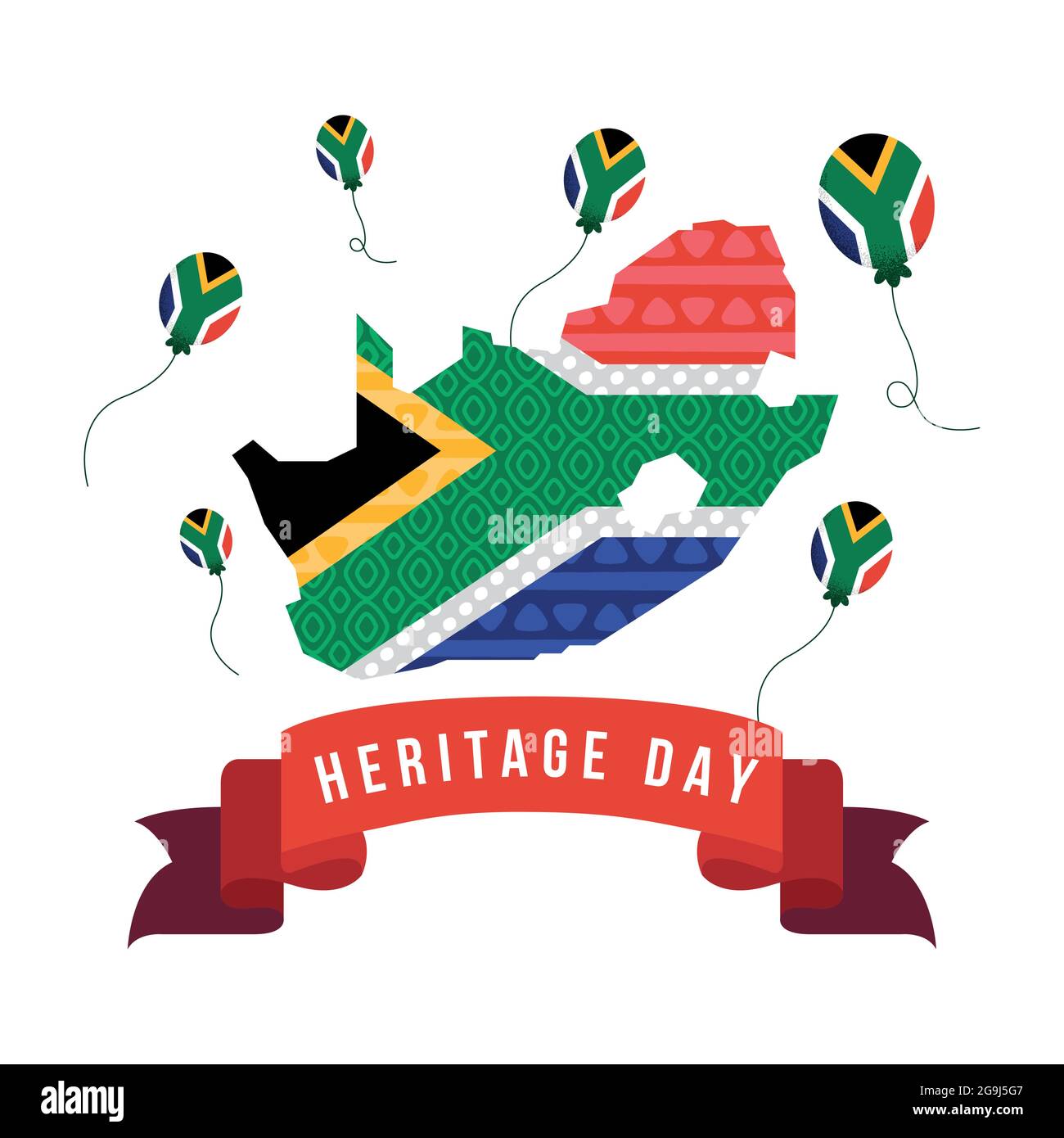 heritage day card with map Stock Vector Image & Art - Alamy