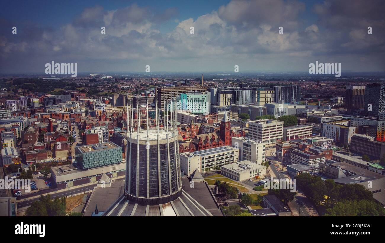 Drone photography of merseyside Stock Photo - Alamy