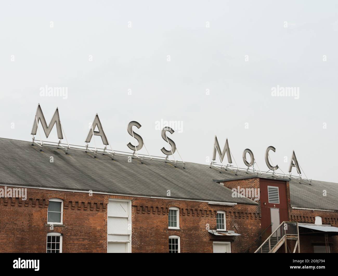 Mass MoCa sign, in North Adams, Massachusetts Stock Photo - Alamy