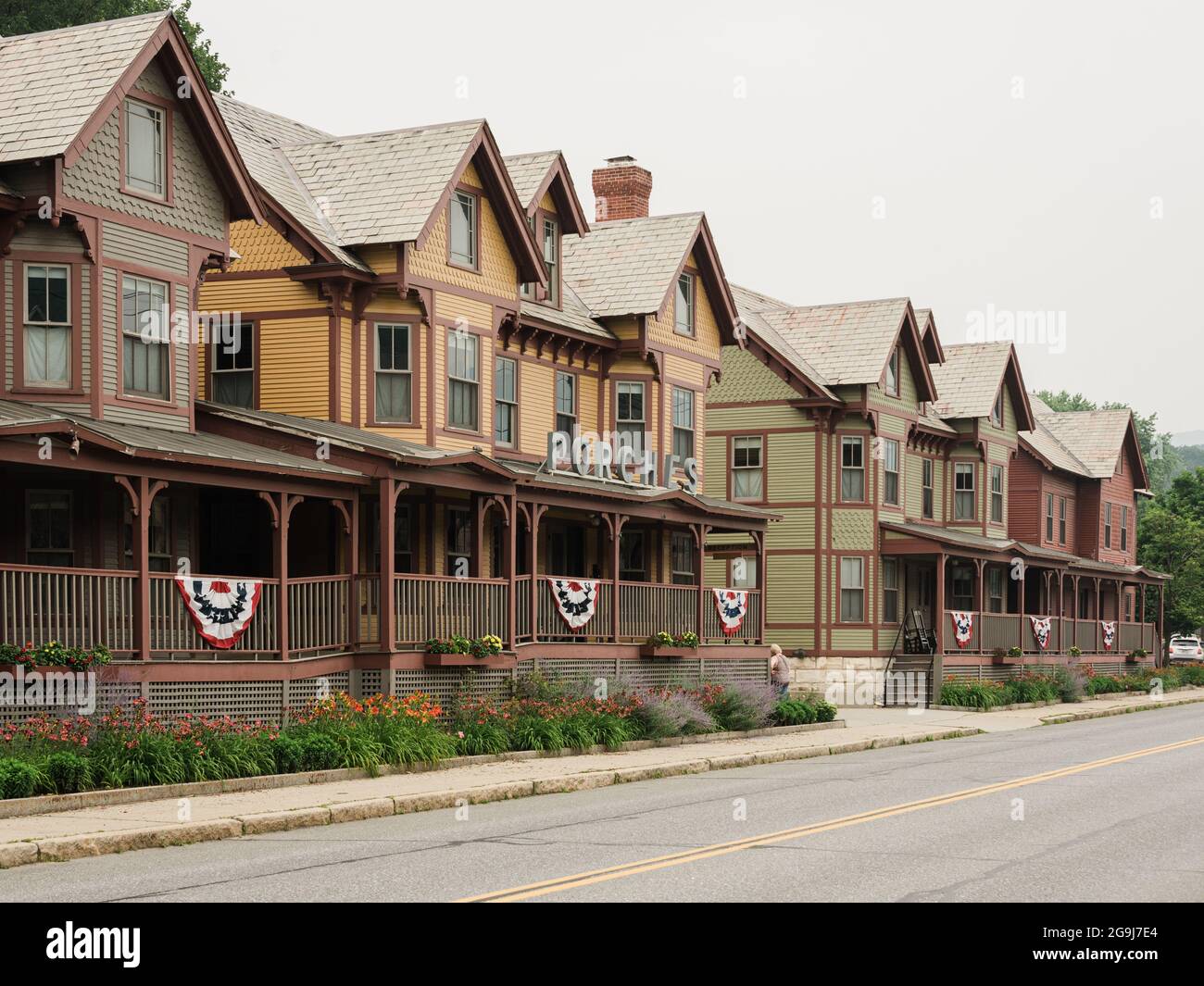 The Porches Inn at MASS MoCA, in North Adams, Massachusetts Stock Photo ...