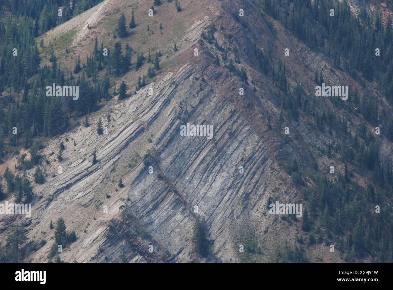 Geology revealed, Eastern Cascade Mountains Stock Photo - Alamy