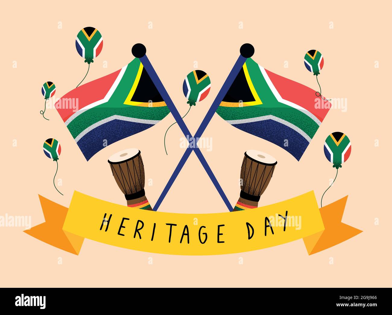 heritage day banner with flags Stock Vector Image & Art - Alamy