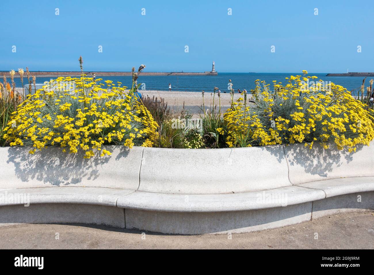 The seafront at Roker in Sunderland, north east England UK Stock Photo ...